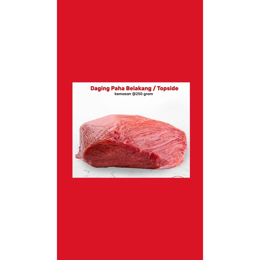 Jual Daging Has Bagian Paha Sapi Tanpa Lemak / Lean Meat / Cocok untuk ...