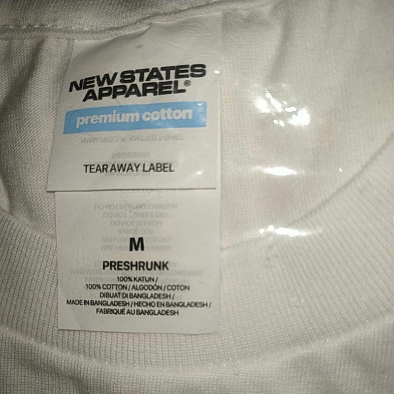 Jual Kaos polos Import berkualitas NSA New states apparel asli baru ...