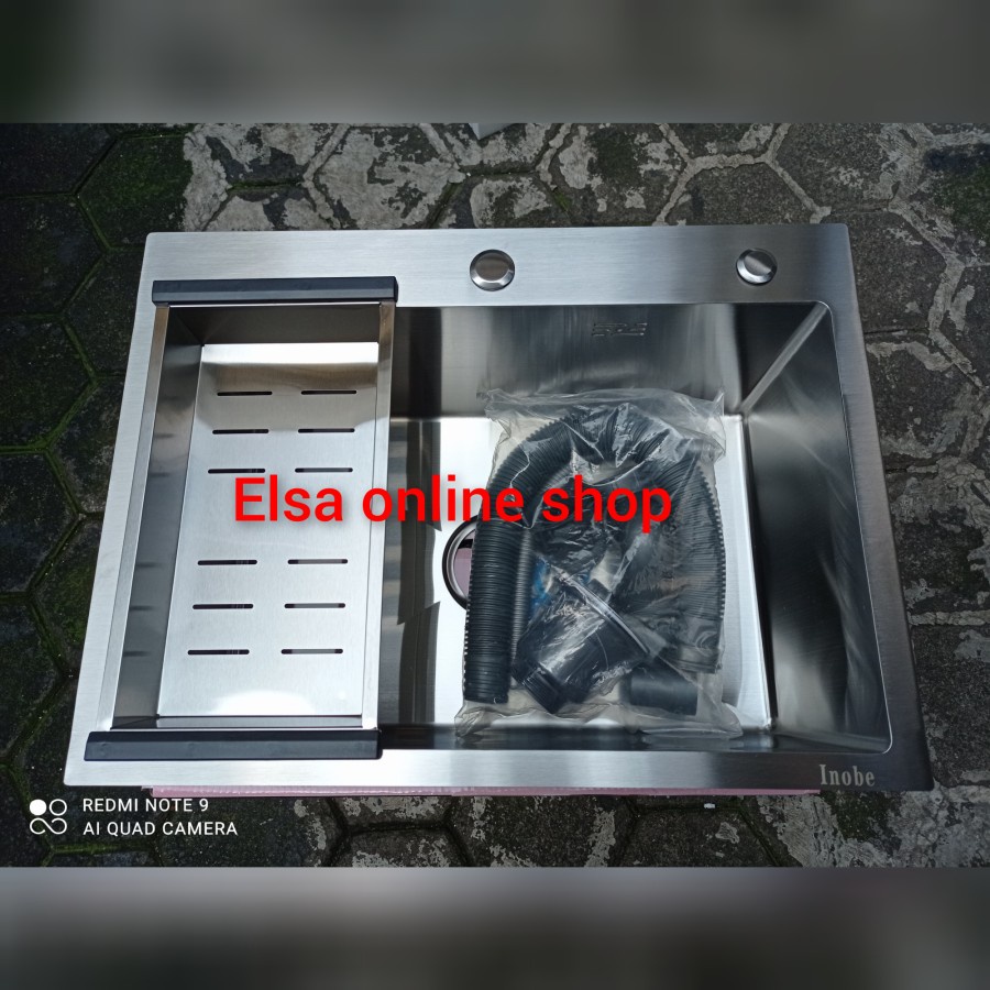 Jual Kitchen sink INOBE 6045 bak cuci piring stainless sus 304 | Shopee ...