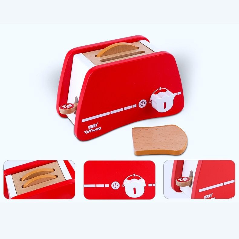 Jual Mainan Kayu Anak Masak roti Toywoo Bread Toaster Kids Wooden Toys ...