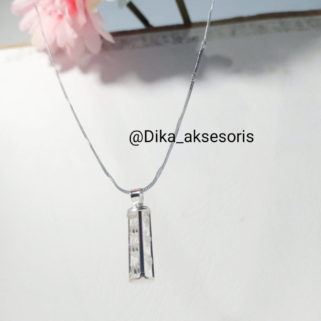 Jual COD. Kalung Liontin Wanita Silver Perak lengkap dengan Bandulan ...