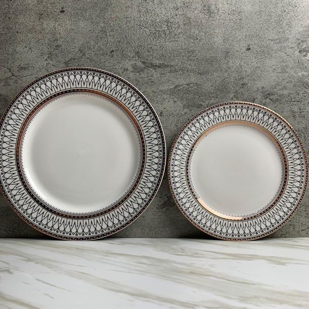 Jual Af60Z75 Piring Makan Batik Keramik Roma 8" Dan 10" Venskistore ...