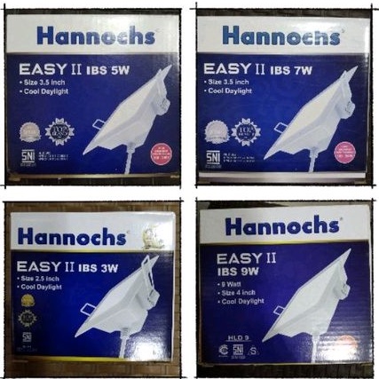 Jual Hannochs IBS Lampu led panel Kotak/downlight hannochs 3,5,7,9watt ...