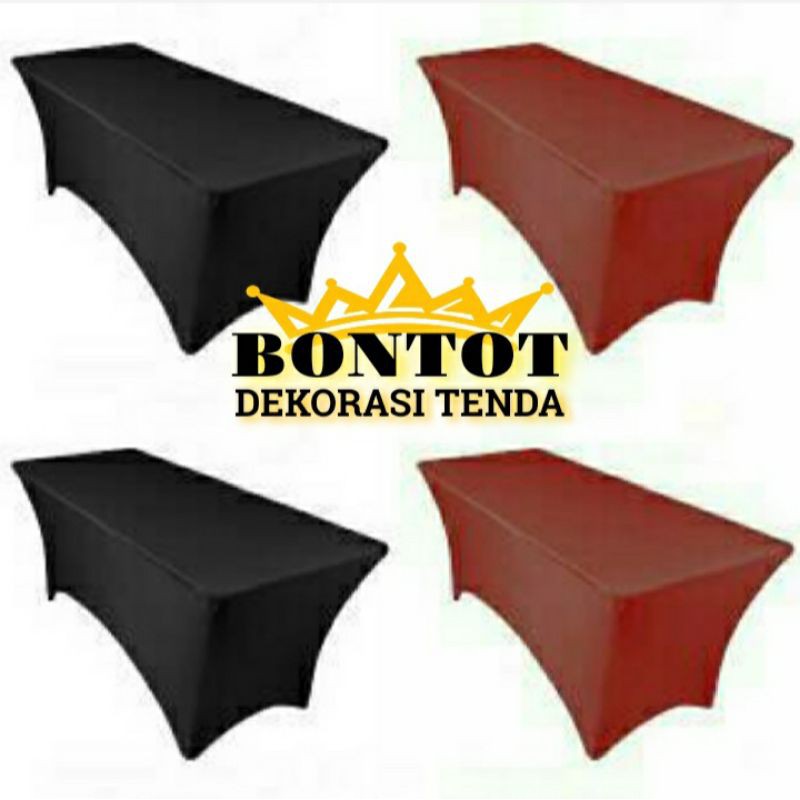 Jual sarung meja/caper meja kotak model setrit ( P:120mtr L:60cm T:75cm ...