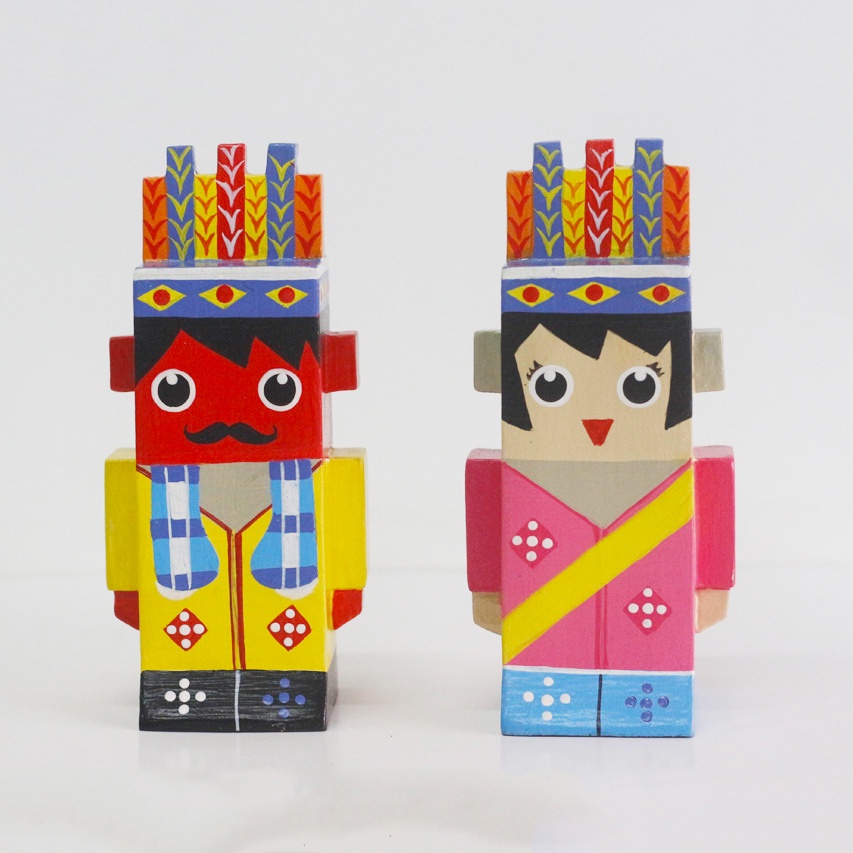 Jual Patung boneka Ondel-ondel Pixel Khas Jakarta Kayu | Shopee Indonesia