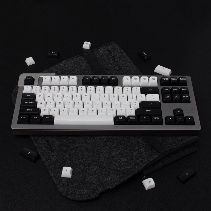Jual Keycaps Black & White doubleshot 150 keys | Shopee Indonesia