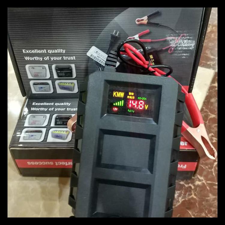 Jual Alat Cas Accu/Charger Aki Mobil Lead Acid Smart Charger 12V20A Lcd ...