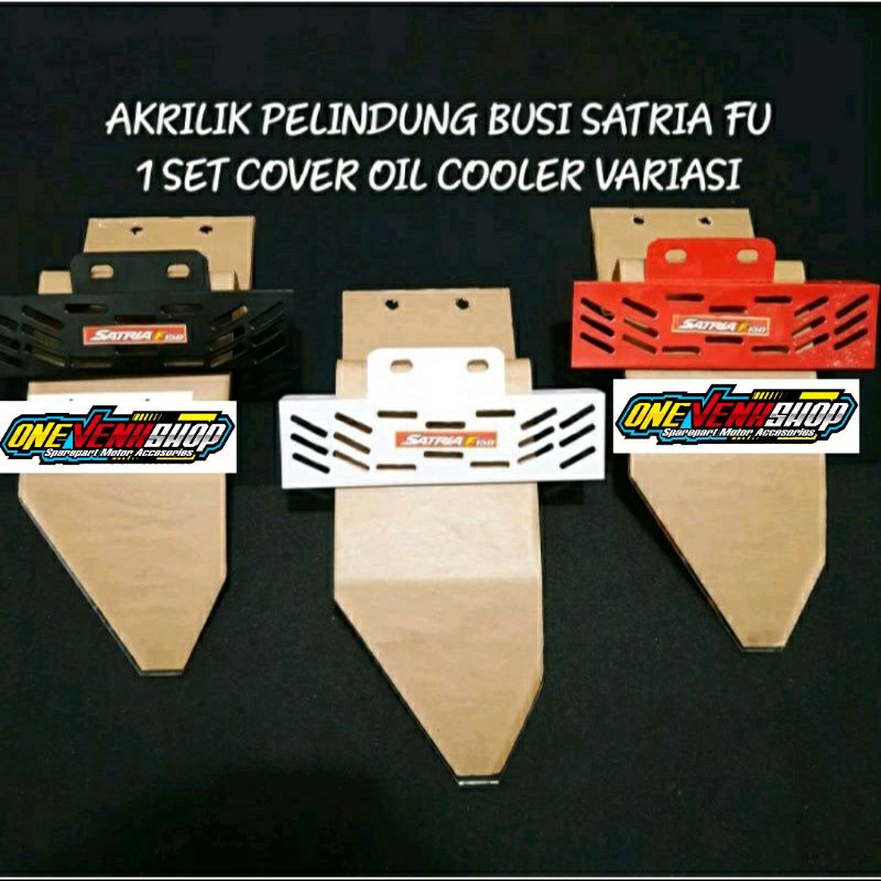 Jual AKRILIK PELINDUNG BUSI DAN COVER RADIATOR SATRIA FU 150 KARBU ...