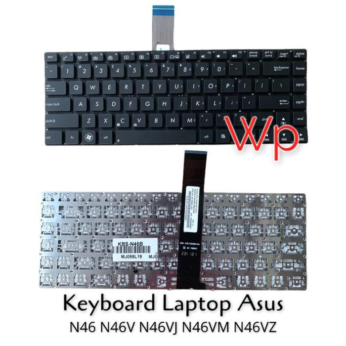Jual Keyboard Laptop Asus N46 N46V N46VJ N46VM N46VZ N46VB N46JV ...