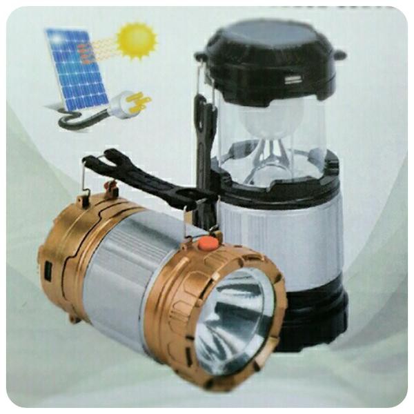 Jual pb lentera senter tarik power bank solar tenaga cahaya matahari ...