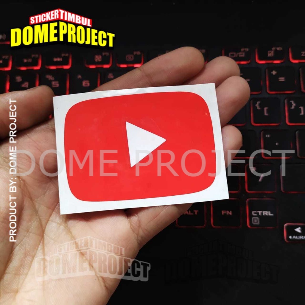 Jual Stiker Cutting Logo YOUTUBE – Sticker Motor & Mobil, Satuan ...