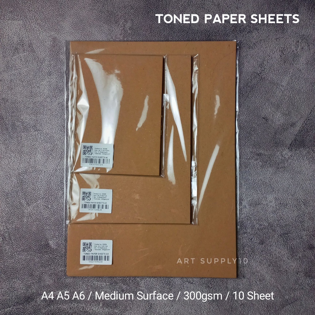 Jual Toned Paper Sheets 300gsm A4 A5 A6 10 Lembar | Shopee Indonesia
