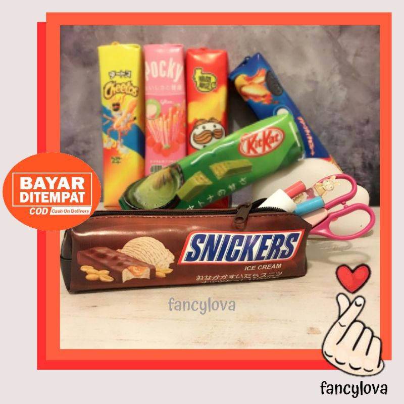 Jual Tempat Kotak Pensil Snack Snickers Kitkat Oreo Pringles Pocky ...