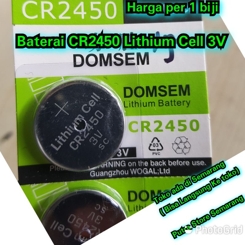 Jual Baterai CR2450 Baterai CR2450 Batre CR2450 Lithium Cell 3V | Shopee Indonesia