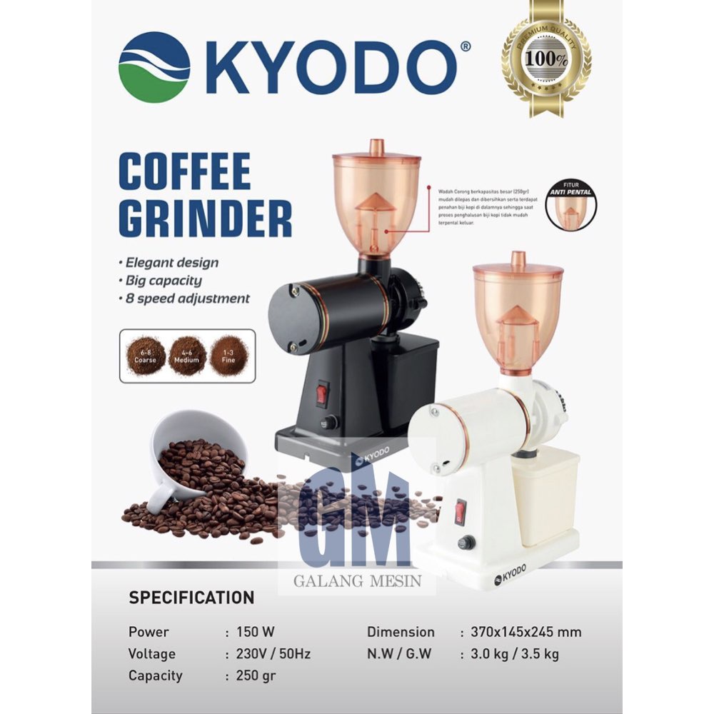 Jual Mesin Giling Kopi Mini Listrik Kyodo Portable Gilingan Bubuk ...