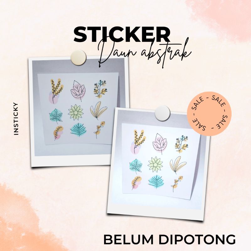 Jual STICKER LUCU AESTHETIC DAUN LEAF NO CUT | Shopee Indonesia