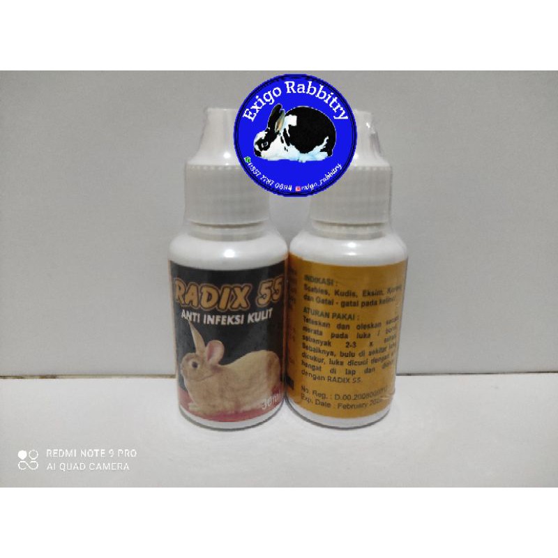 Jual Radix. Obat Scabies, Gudik, dan Korengan pada Kelinci | Shopee ...