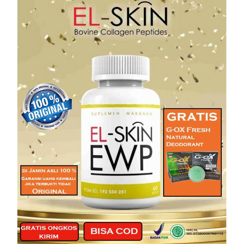 Jual ELSKIN EWP I EL SKIN COLLAGEN I HALAL & BPOM I MULTI MANFAAT ...