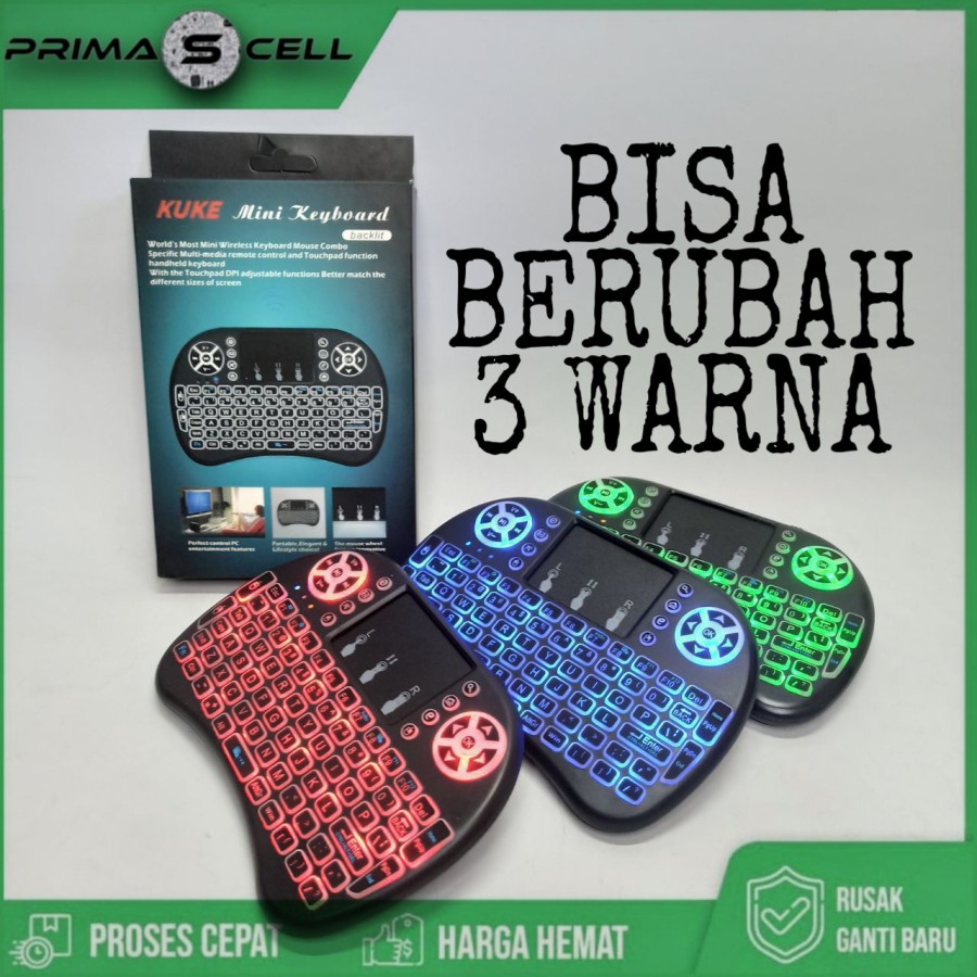 Jual Keyboard Mini i8 Keypad Wireless Touchpad 3 warna | Shopee Indonesia