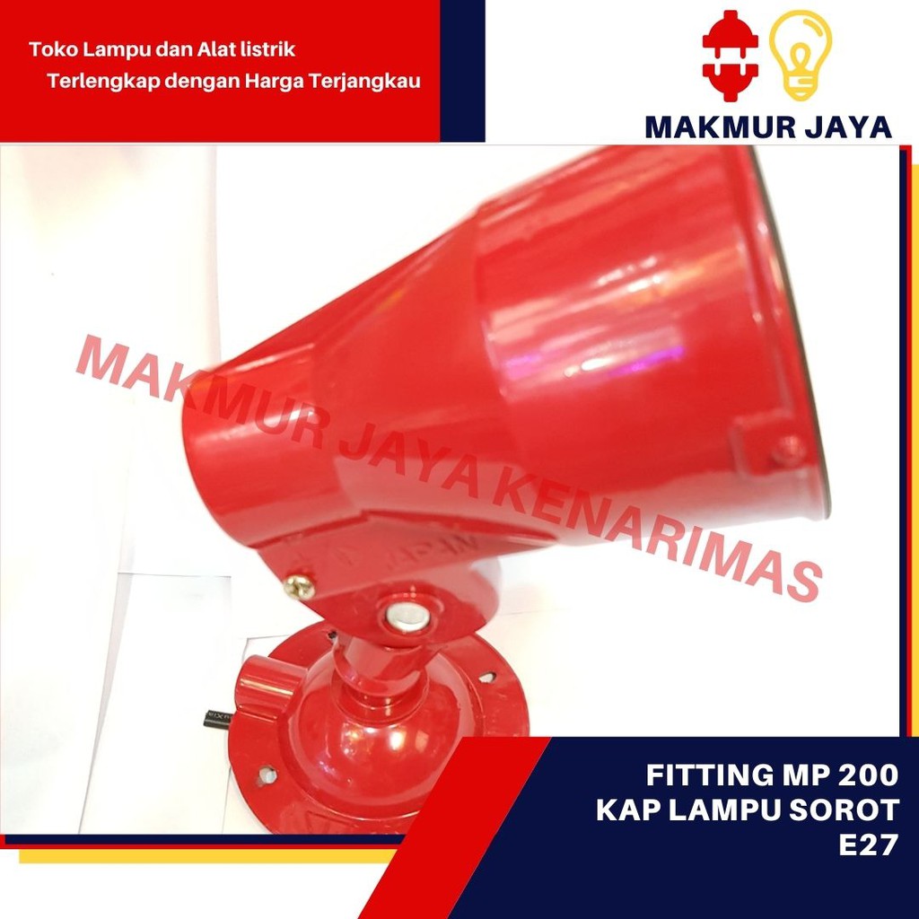 Jual Fitting Lampu Sorot Spot PAR38/Fitting MP200 E27/Kap Lampu sorot ...