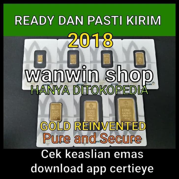 Jual MURAH 10 GR (GRAM) GOLDBAR/LOGAM MULIA/LM/EMAS BATANGAN ANTAM ...