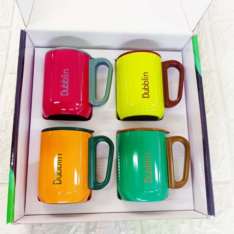 Jual MUG GELAS TERMOS DUBLIN BAGUS BIKIN KOPI ,DALAM STENLIS | Shopee ...