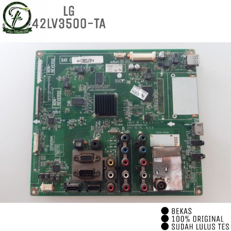 Jual MB MAINBOARD MOTHERBOARD TV LED LG 42LV3500-TA 42LV3500 | Shopee ...