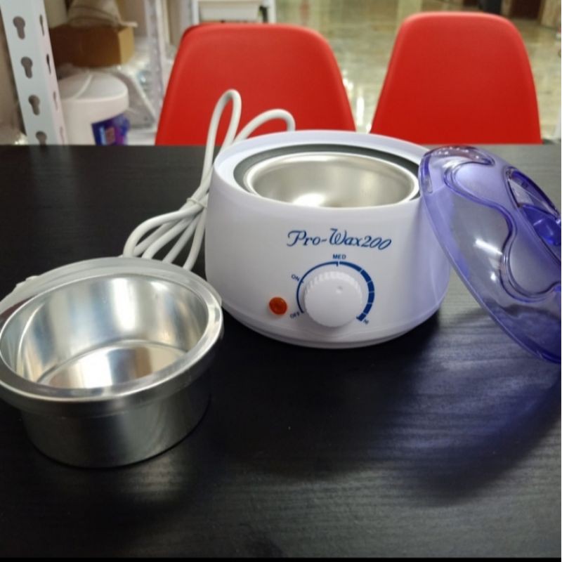 Jual pro wax 200 wax heater pemanas lem waxing cabut bulu | Shopee ...