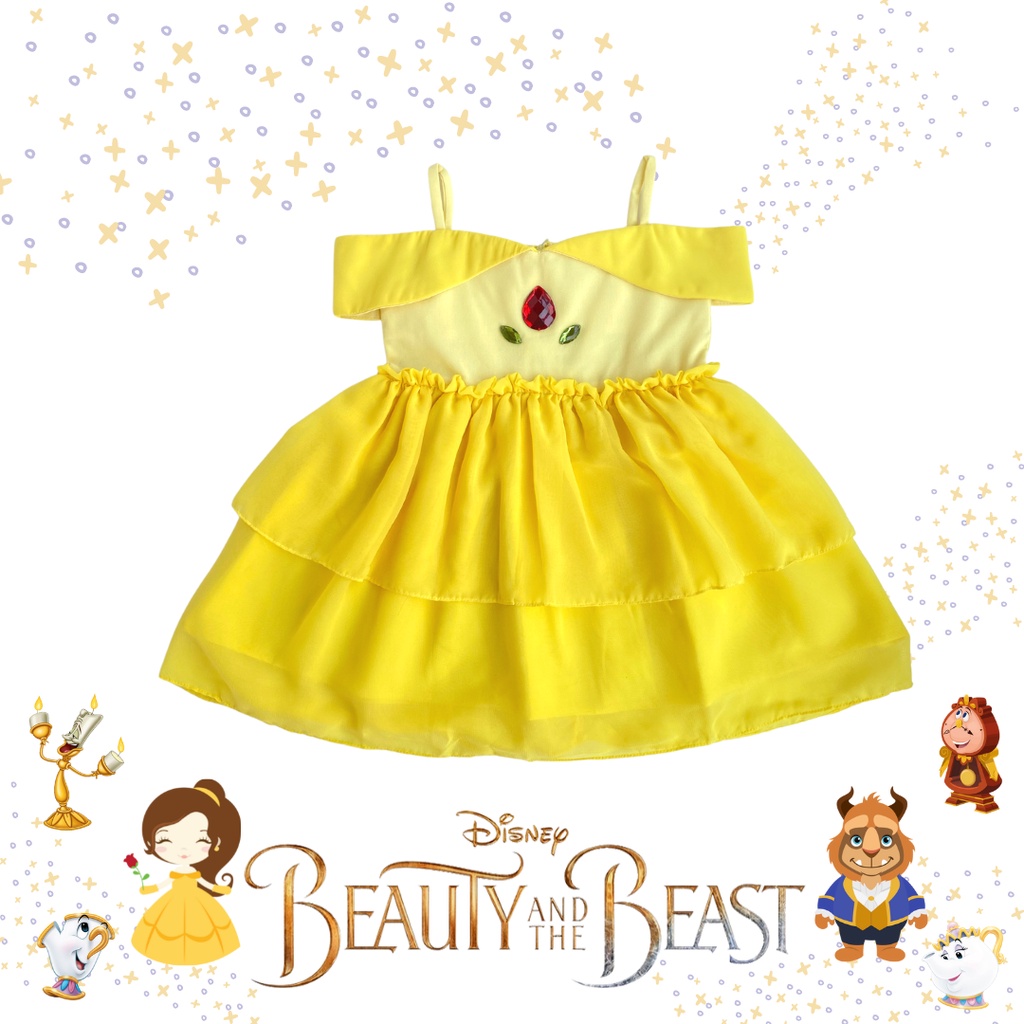 Jual BEAUTY AND THE BEAST DRESS / BELLE KIDS DRESS / DRESS ANAK BELLE ...