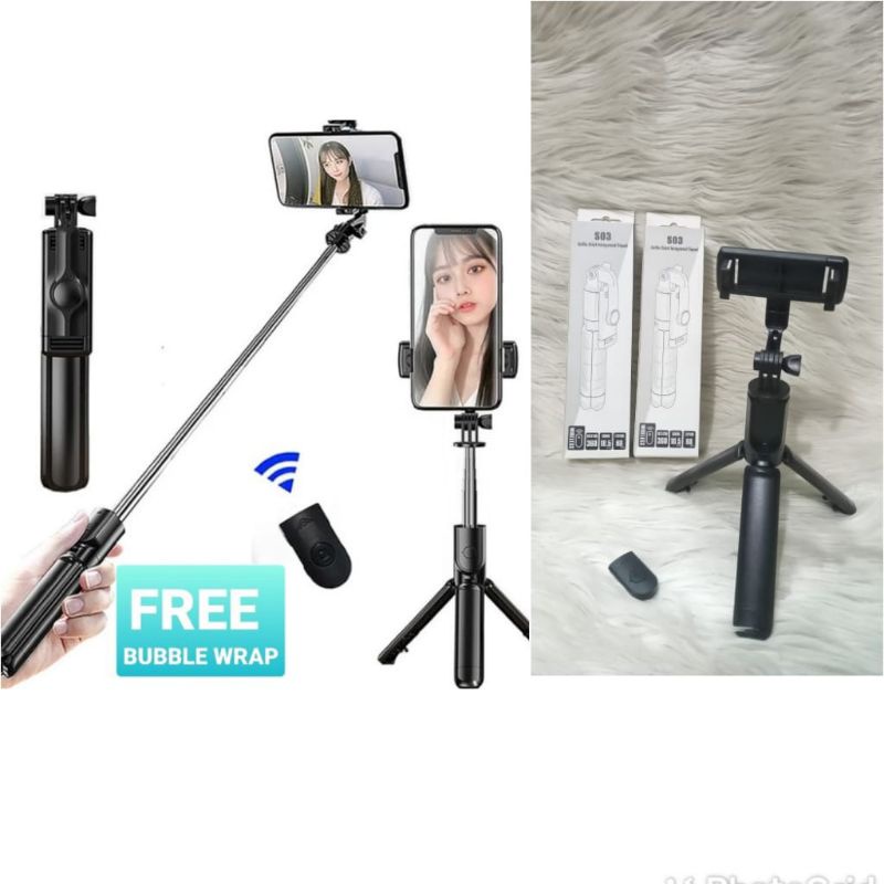 Jual TONGSIS bluetooth 3in1 / tripod selfie stick wireless / tongsis ...