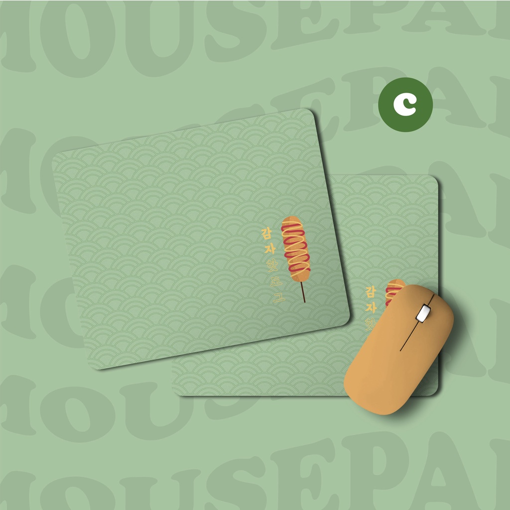Jual Mousepad Gaming Model Persegi Motif Makanan Korean Mouse Pad ...