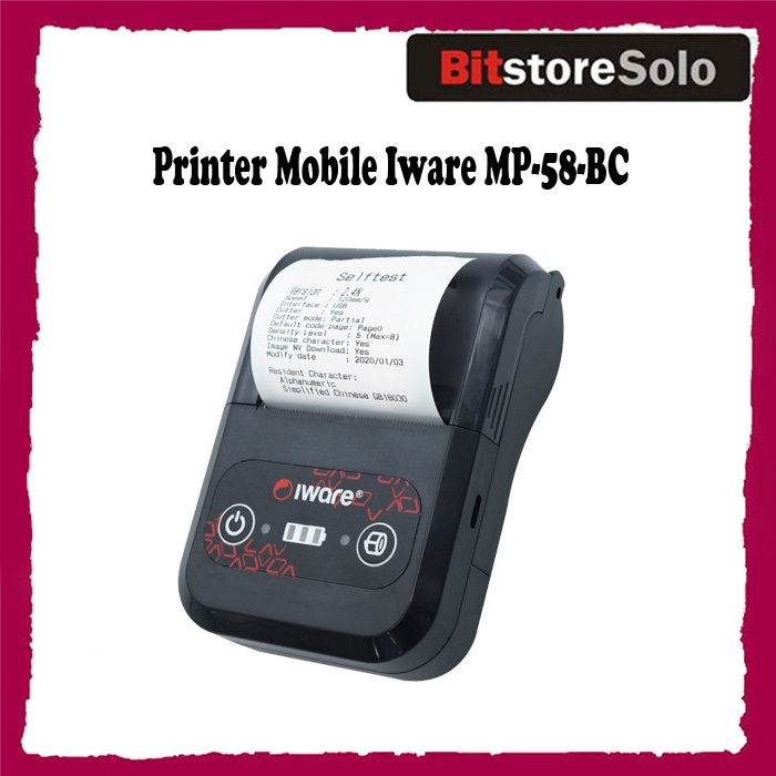 Jual PRINTER BLUETOOTH MINI KASIR THERMAL IWARE MP-58BC - MP-58BC ...