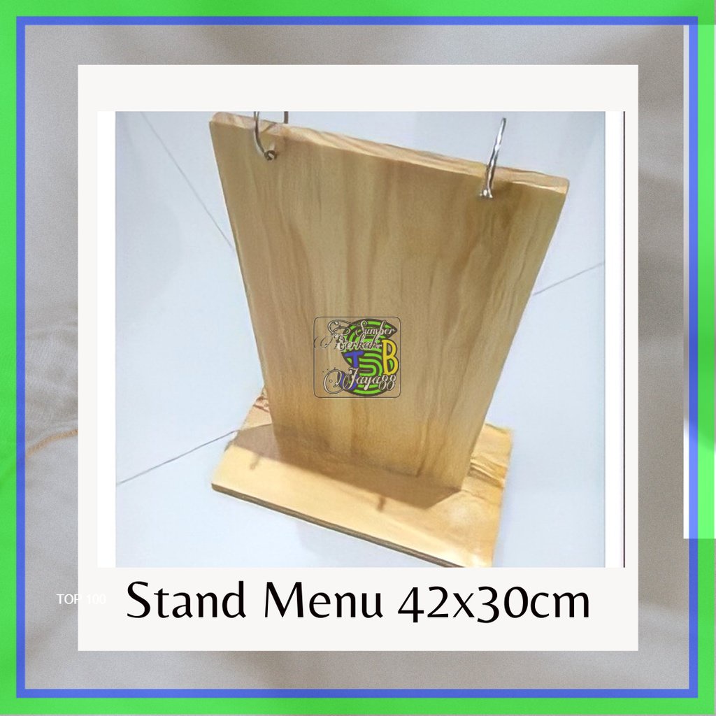 Jual Stan Menu Kayu A3 Menu Standing 42 x 30 cm | Shopee Indonesia