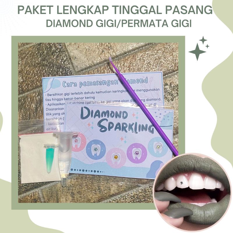 Jual paket lengkap diamond gigi/permata gigi /diamond gigi | Shopee ...