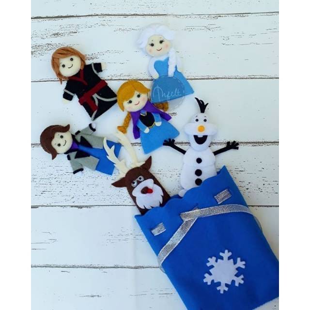 Jual Boneka jari karakter frozen - finger puppet set | Shopee Indonesia