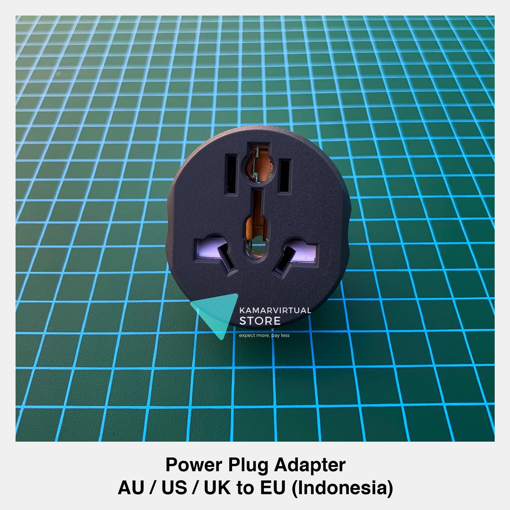 Jual Universal Power Plug Adapter AU US UK to EU (Indonesia) | Shopee ...