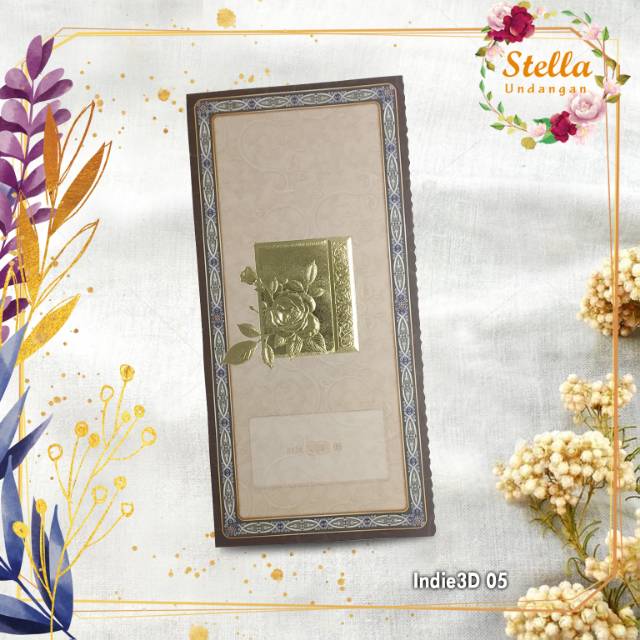 Jual Blangko Undangan Indie 3D 05/ Blangko Undangan Murah | Shopee ...