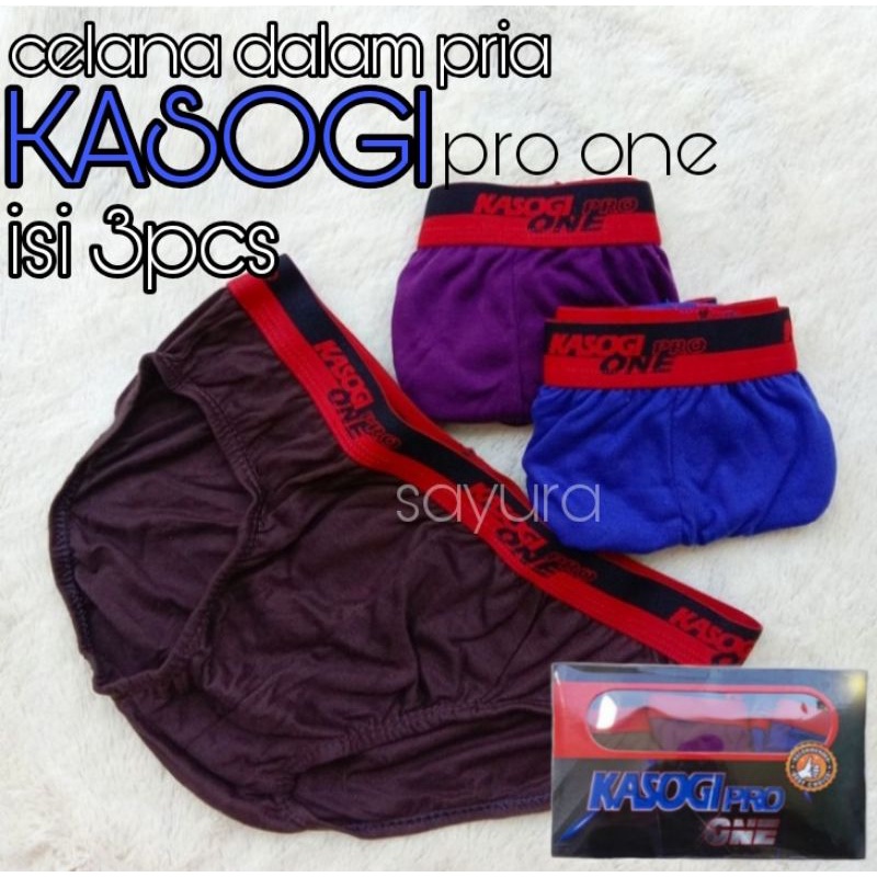 Jual [KASOGI]CELANA DALAM PRIA/CD KASOGI PRO ONE/1 BOX ISI 3 PCS ...
