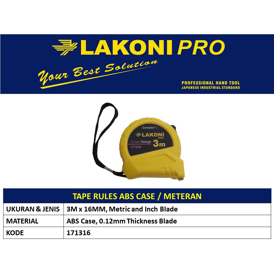 Jual LakoniPro / Jetjotools Meteran Measuring Tape Metric dan Inchi ...