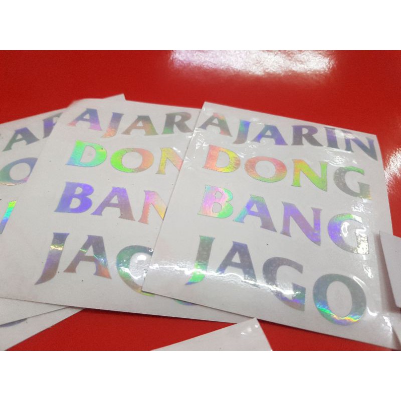 Jual sticker ajarin dong bang jago / harta tahta nama kamu | Shopee ...