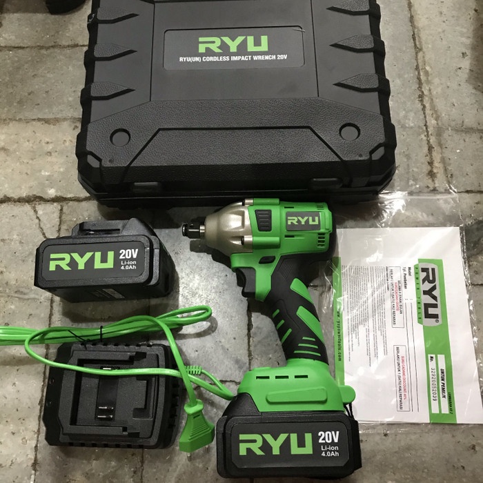 Jual RYU CORDLESS IMPACT WRENCH 20V MESIN IMPACT BATERAI | Shopee Indonesia