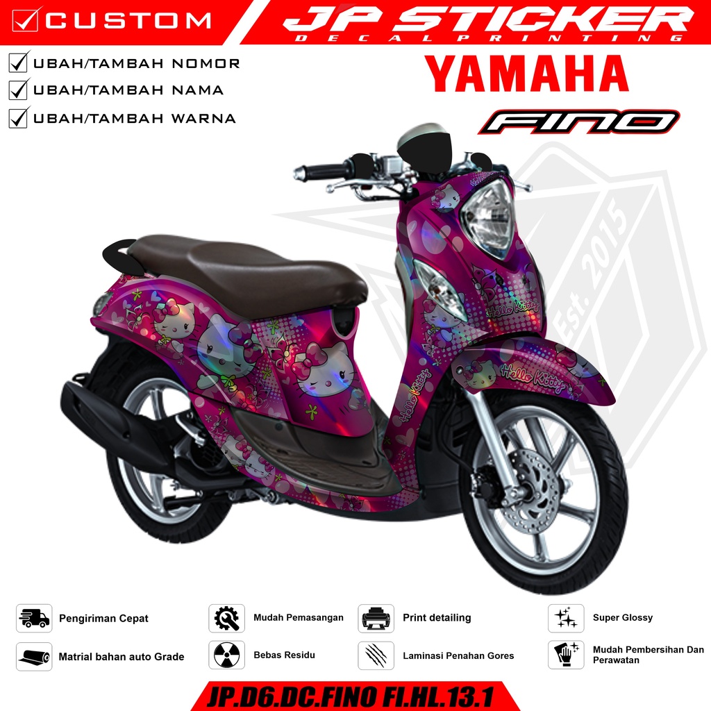 Jual Decal Fino 125, Fino FI Full Body, Stiker Dekal Yamaha FINO FI ...