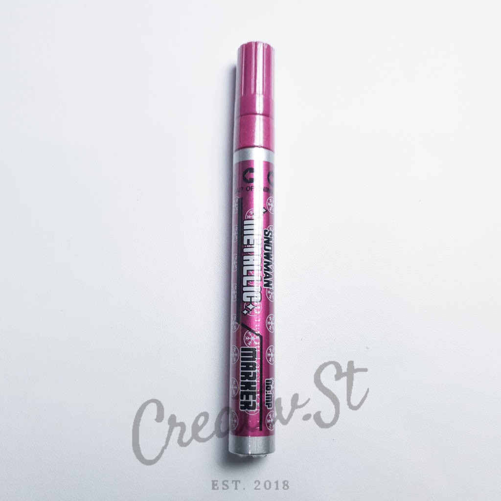 Jual Snowman Spidol Metallic Marker Kaca Plastik Kayu Paint Marker ...