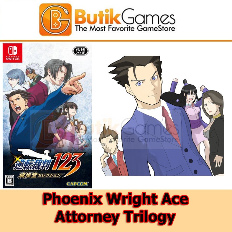 Jual Phoenix Wright Ace Attorney Trilogy 123 Nintendo Switch gameswitch ...