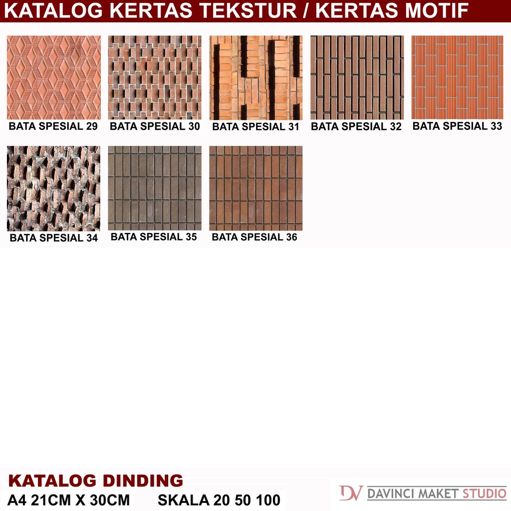 Jual Kertas Tekstur Bahan Dinding 03 Maket Diorama - Motif Dinding ...