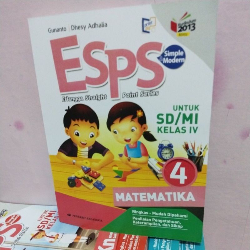 Jual buku esps matematika kelas 4 sd/IV sd erlangga revisi | Shopee Indonesia