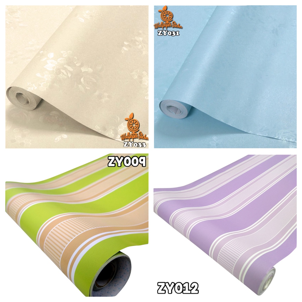 Jual Sticker Dinding Wallpaper Dinding Ukuran 45 cm X 5 Meter Wallstiker Kode ZY | Shopee Indonesia
