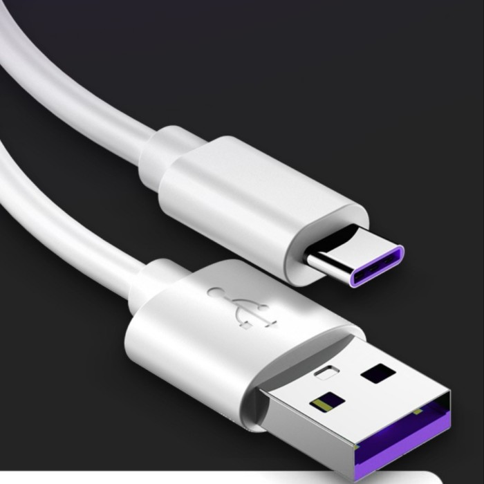 Jual Kabel Fast Charger Handphone USB Type-C (1 Meter / 5A) | Shopee ...
