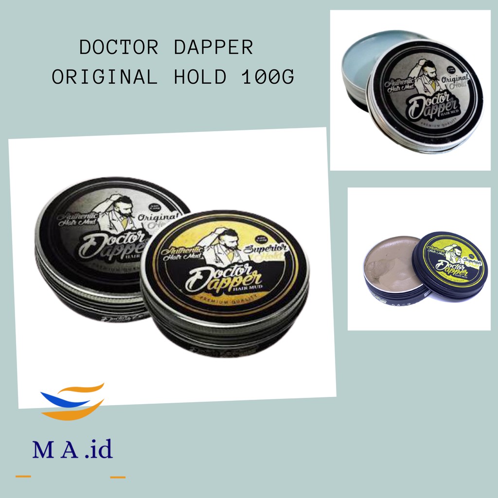 Jual [[BISA COD]] Doctor Dapper Hair Mud Superior & Original Hold 100g ...