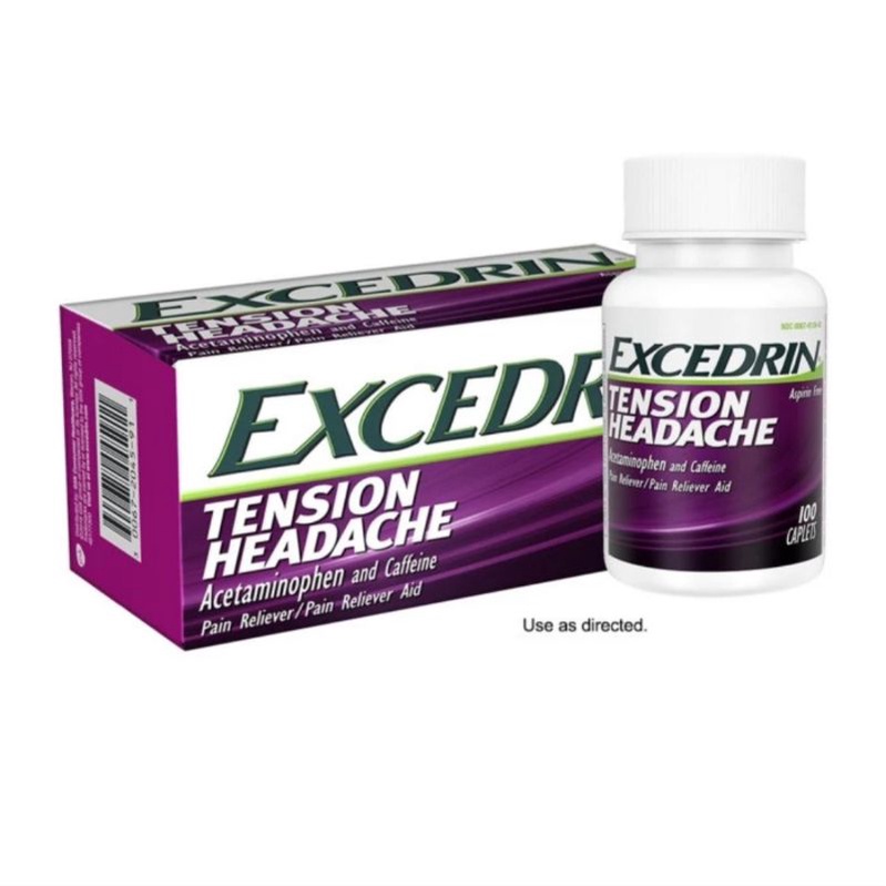 Jual EXCEDRIN Tension Headache Relief - 100 Tablets | Shopee Indonesia